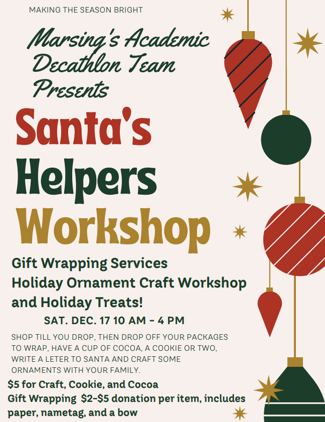 Santa Helpers Workshop | Marsing School District